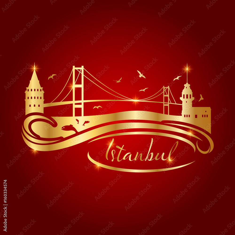 istanbul logo, icon and symbol vector illustration Stock Vector | Adobe ...