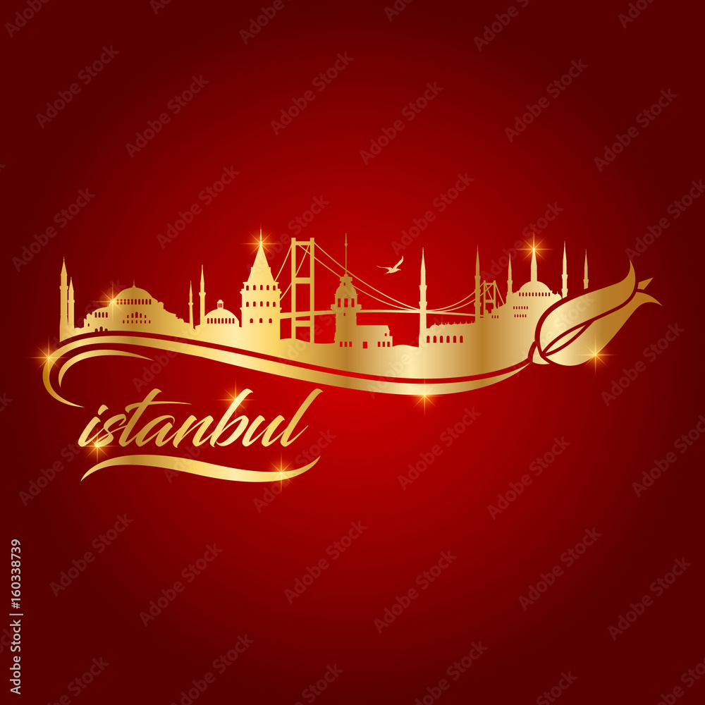 istanbul logo, icon and symbol vector illustration Stock Vector | Adobe ...