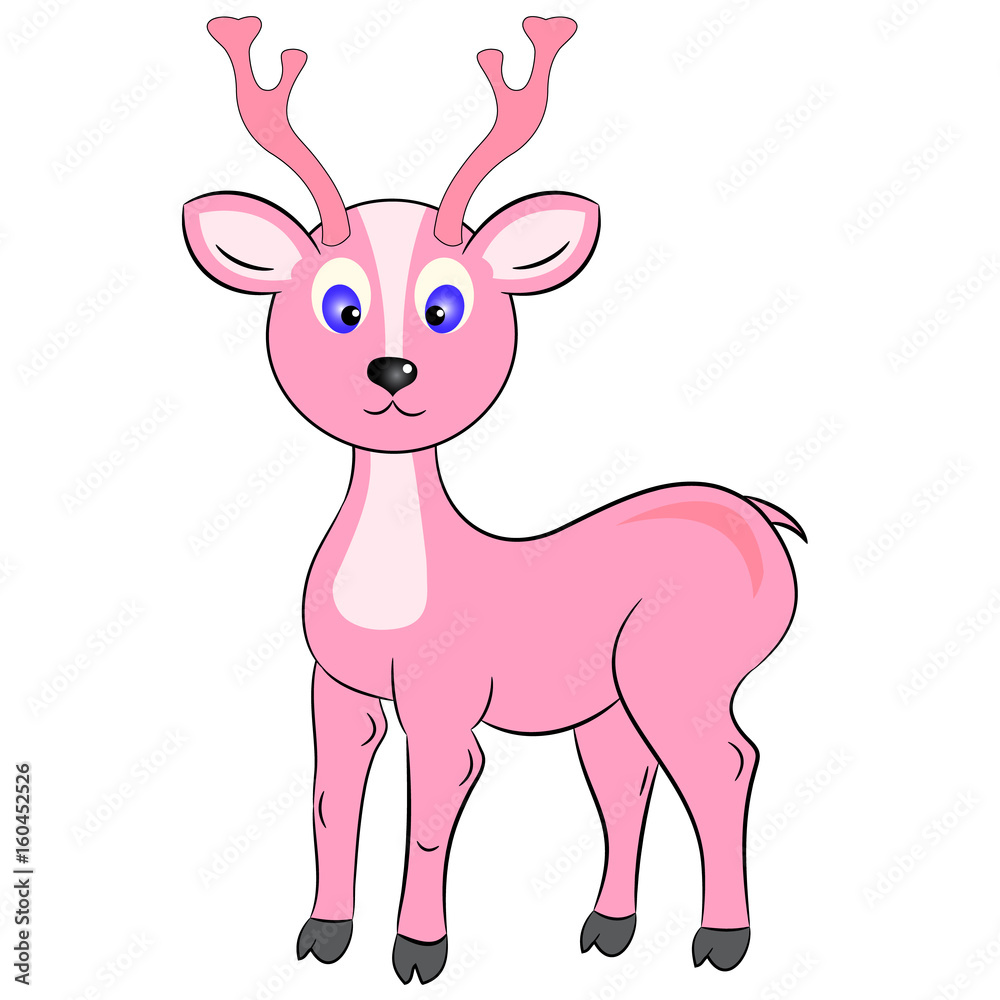 Pink Deer Antler Clip Art