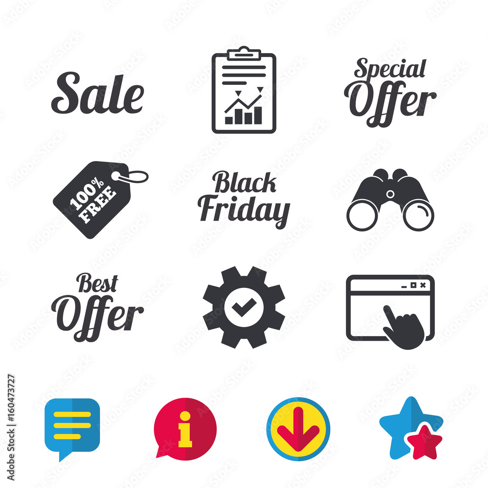 Sale icons. Best special offer symbols. Stock Vector | Adobe Stock