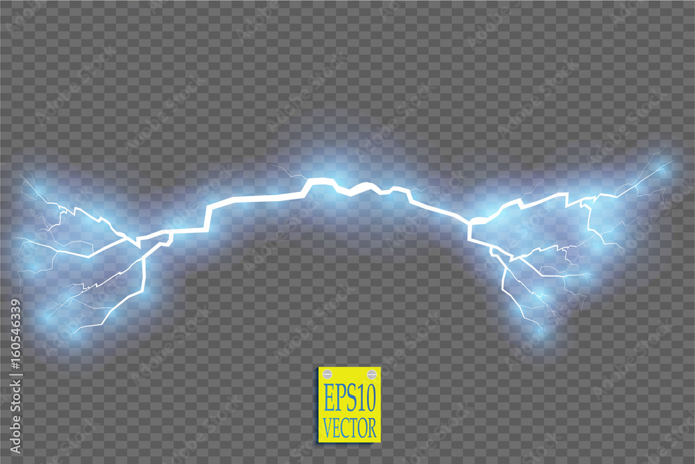 Blue abstract energy shock explosion special light effect with spark ...