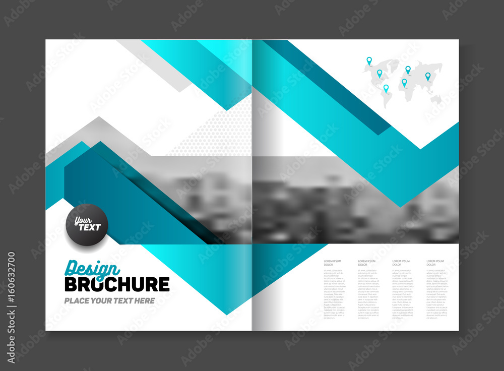 1061537 Abstract business Brochure design vector template in A4 size ...
