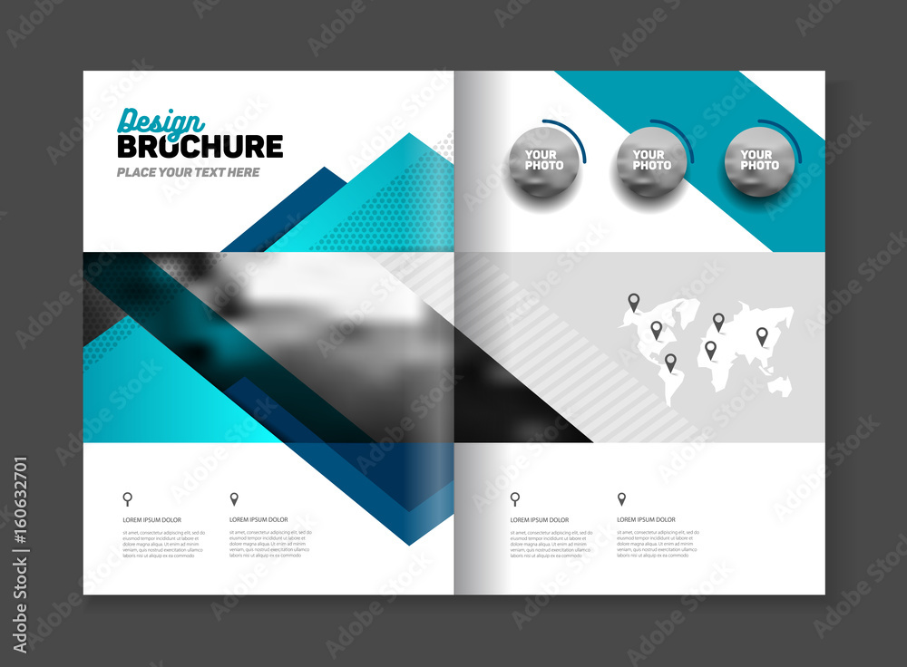 1061539 Abstract business Brochure design vector template in A4 size ...