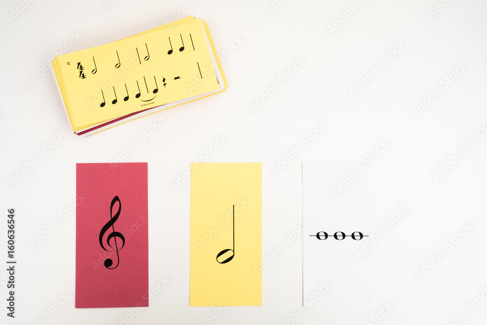 Poster A Stack of Flash cards for learning music theory – Wall Art ...