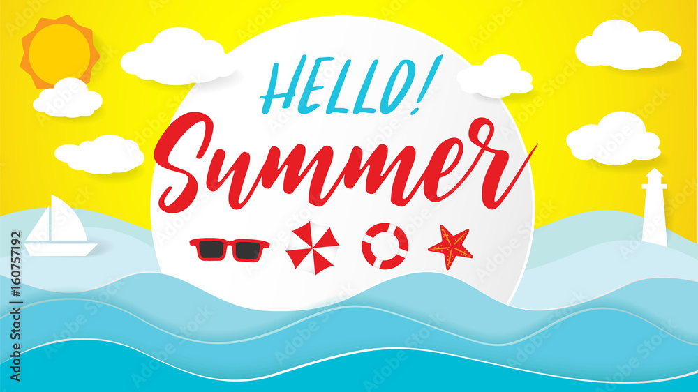 Summer Theme Background Template - Infoupdate.org