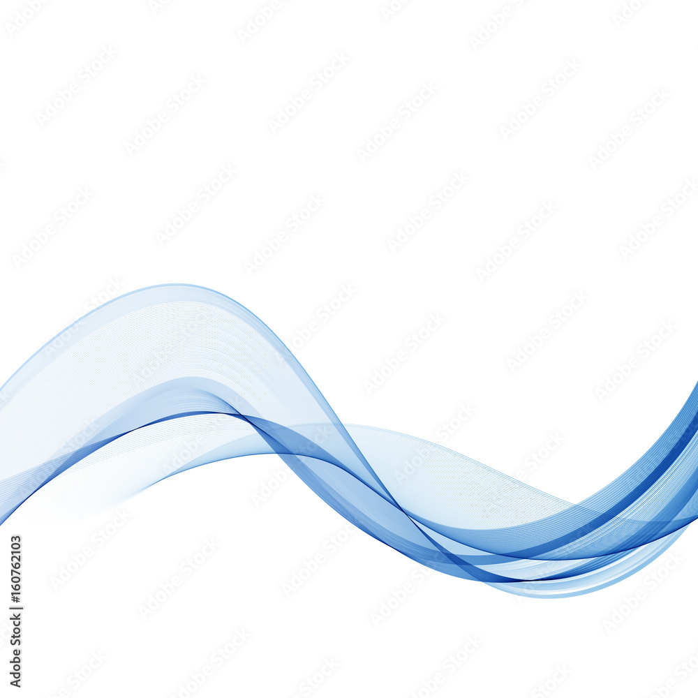 Blue Wavy Lines