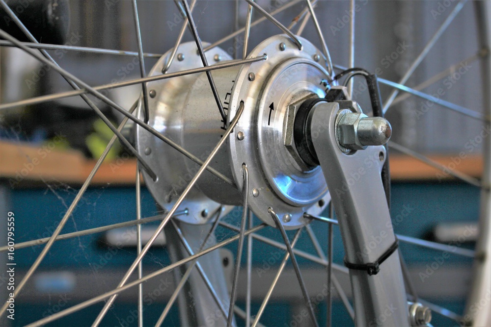 An image of a bicycle spokes foto de Stock | Adobe Stock