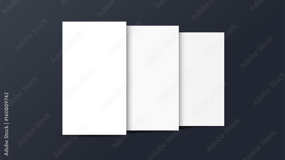 Mockup mobile app interface in 3D front view. Blank app screen ...