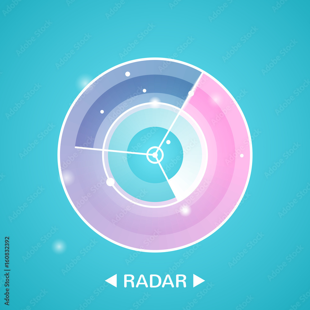Radar Icon Flat