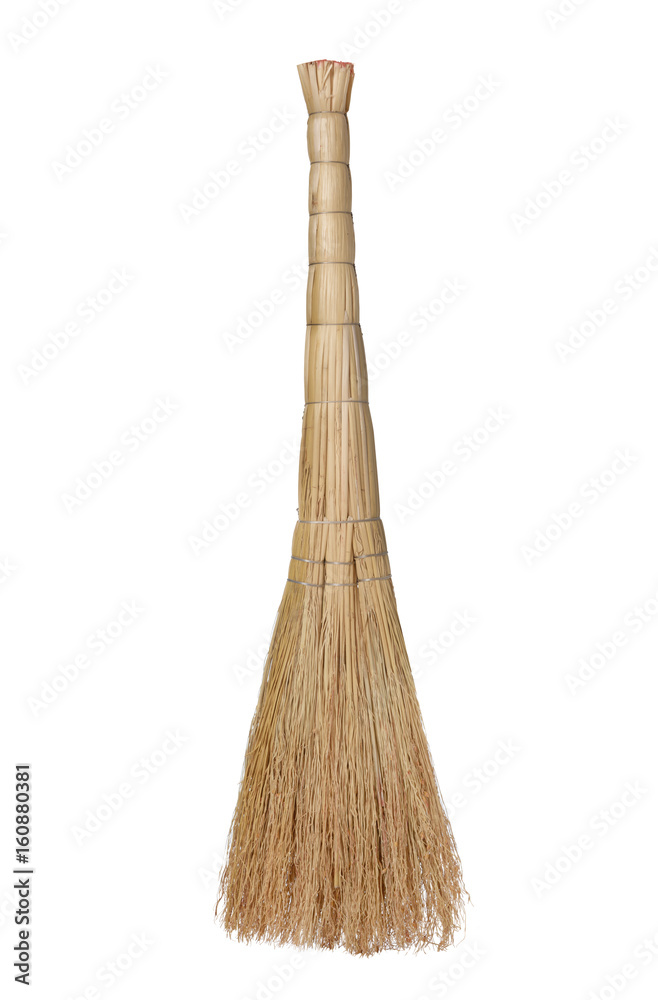 Broom isolated on white background Stock Photo | Adobe Stock
