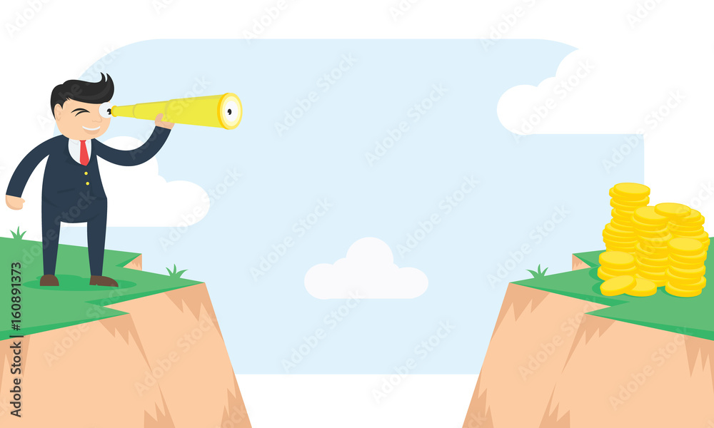 Looking For Money Cartoon