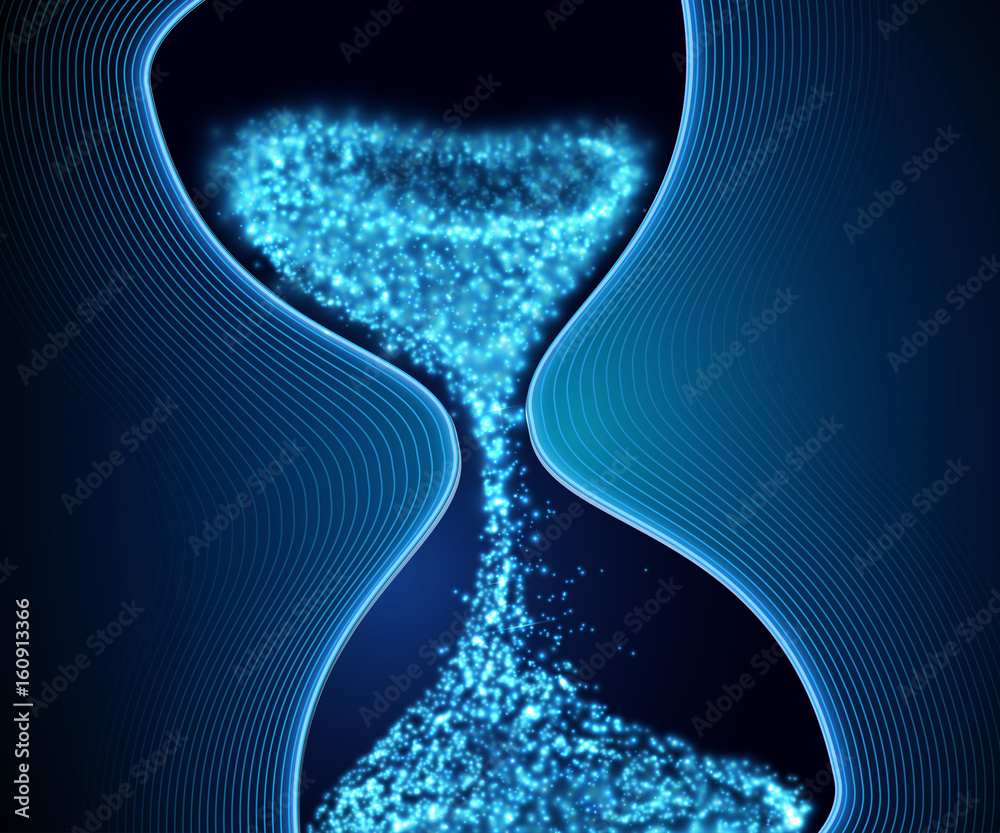 Abstract Clock Wallpaper