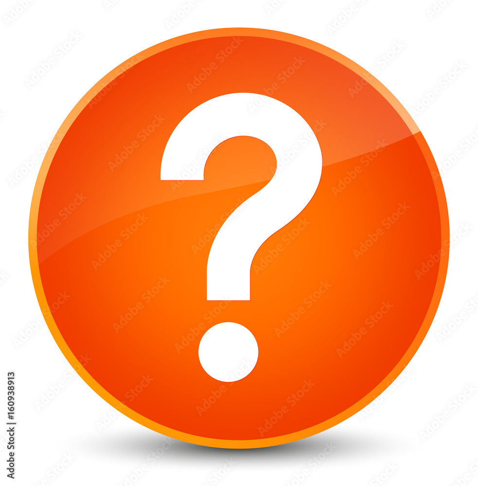 Orange Question Mark Icon