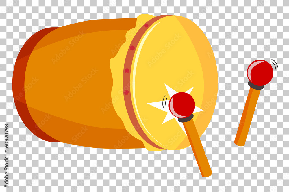 Bedug, (indonesia traditional drum) and stick Stock Illustration ...