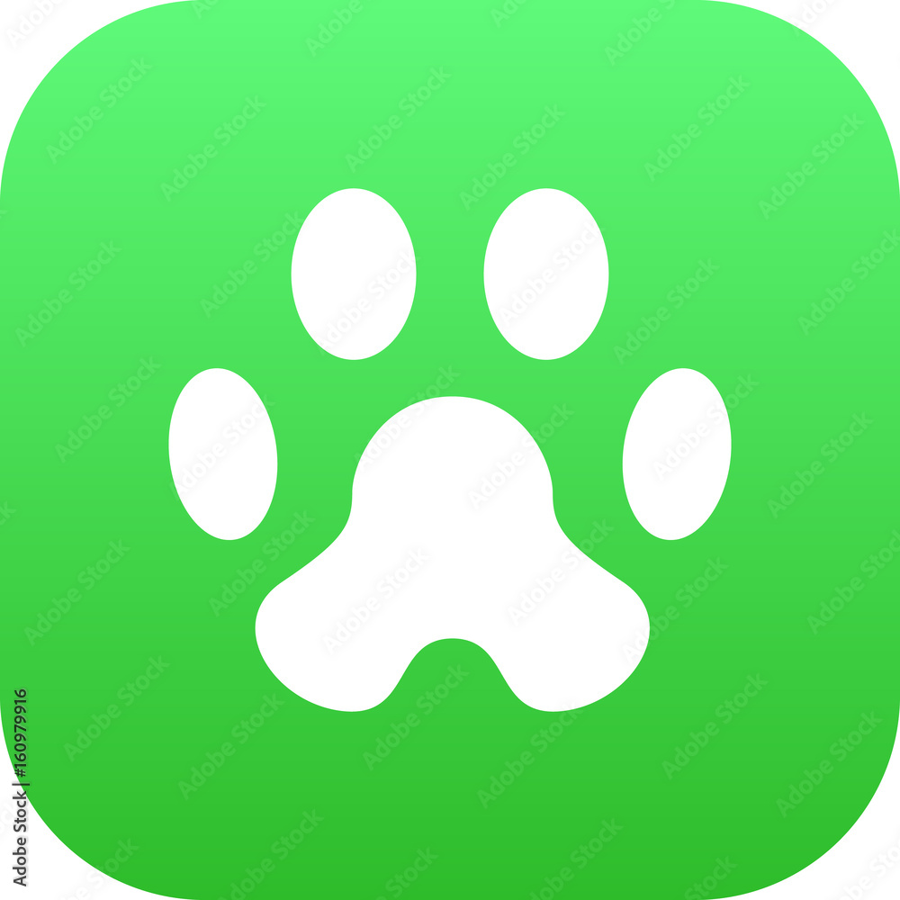 Isolated Caw Icon Symbol On Clean Background. Vector Footprint Element ...