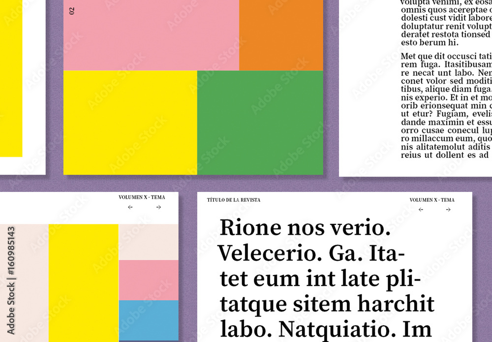 Diseño de revista digital creativo Stock Template | Adobe Stock