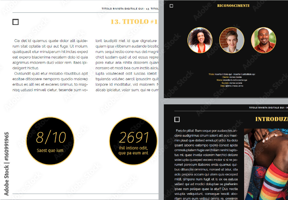 Layout rivista digitale Arte Stock Template | Adobe Stock