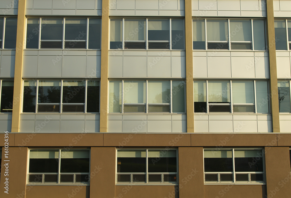 school building exterior facade windows office structure Stock Photo ...