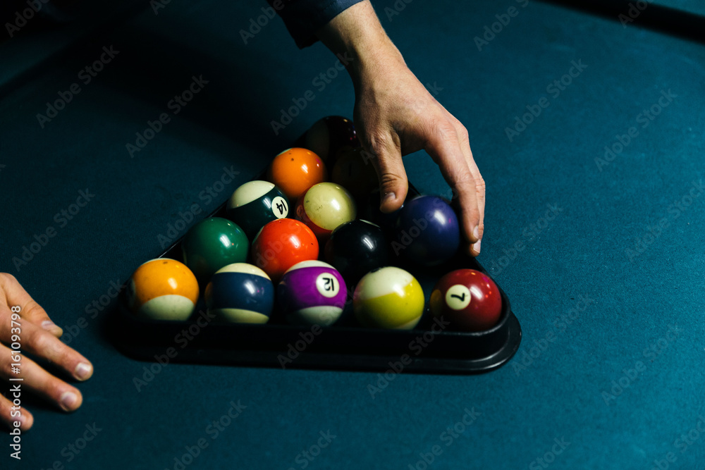 Pool Table Setup Stock Photo | Adobe Stock