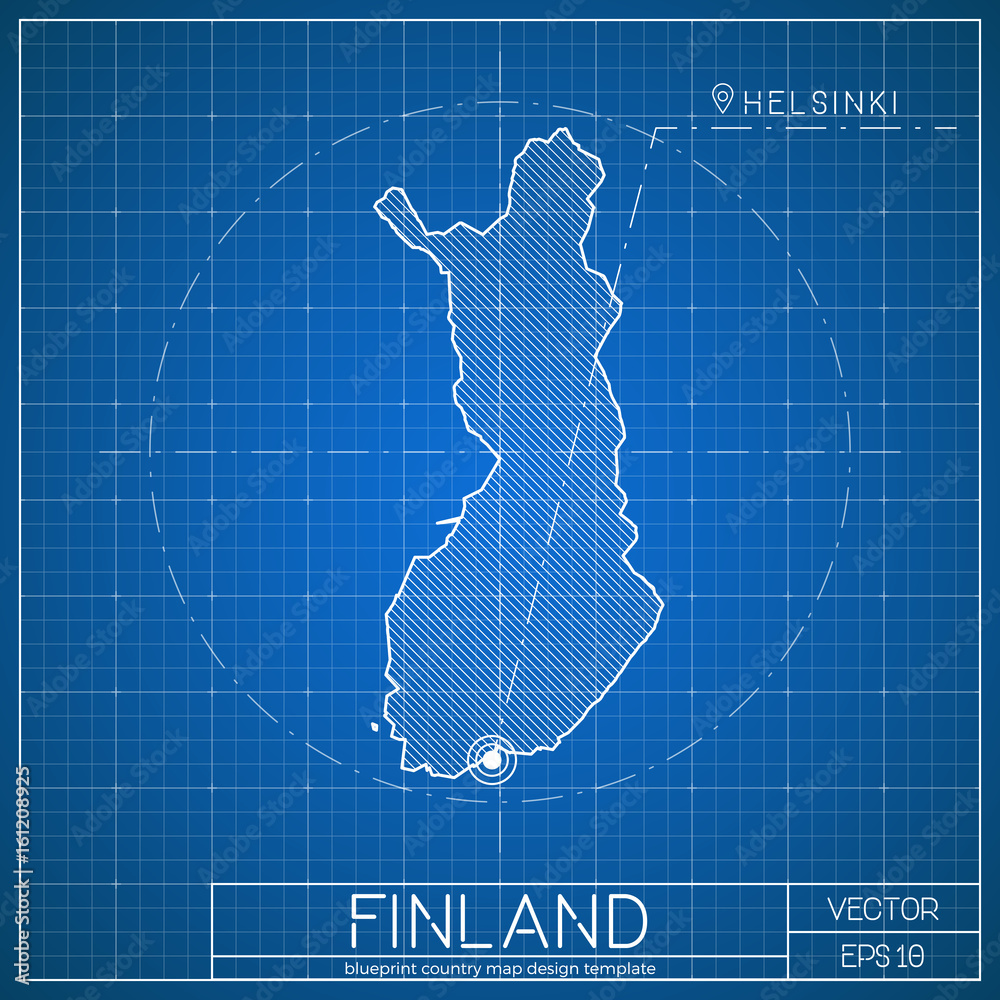 Finland Capital City Map