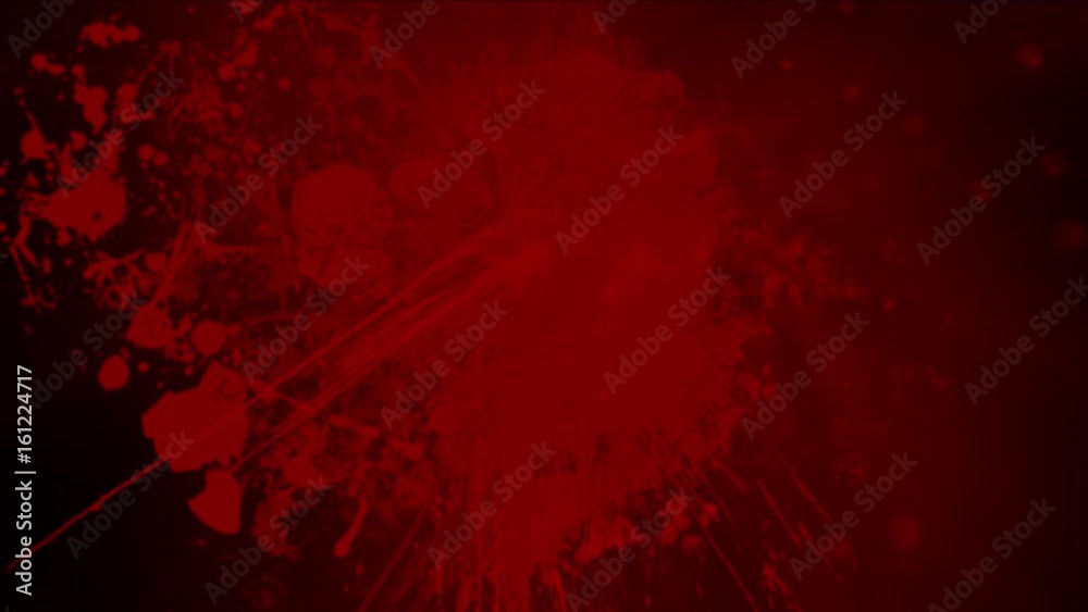 4k Red ink blood splash spots background,accidents horror spray,murder ...