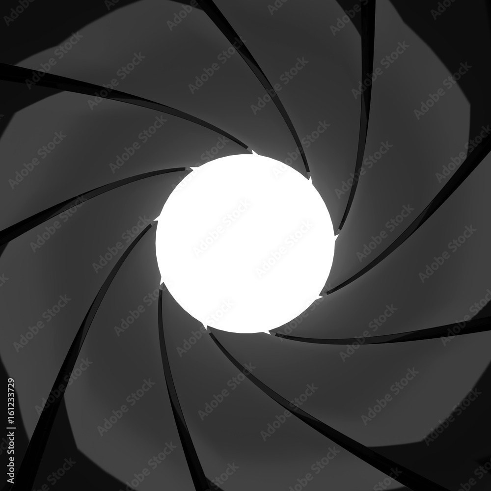 Inside gun barrel effect Stock Illustration | Adobe Stock