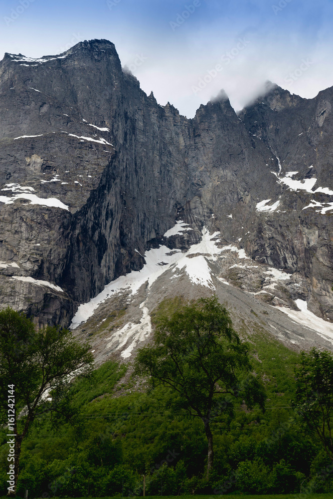 The Troll Wall is the tallest vertical rock face in Europe, about 1,100 ...