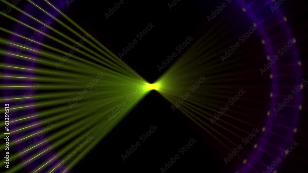 Vidéo Stock 4k Abstract microwave halo pattern background,disco ...