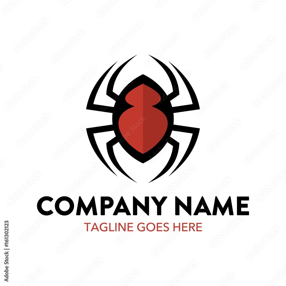 Spider Logo Stock Vector | Adobe Stock