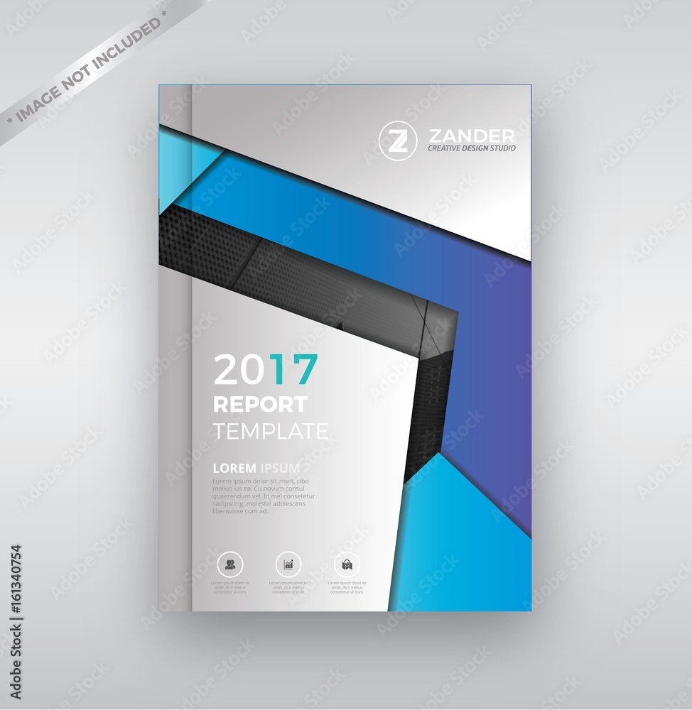 Modern Annual Report Cover Brochure Vectorial Design Stock Vector ...