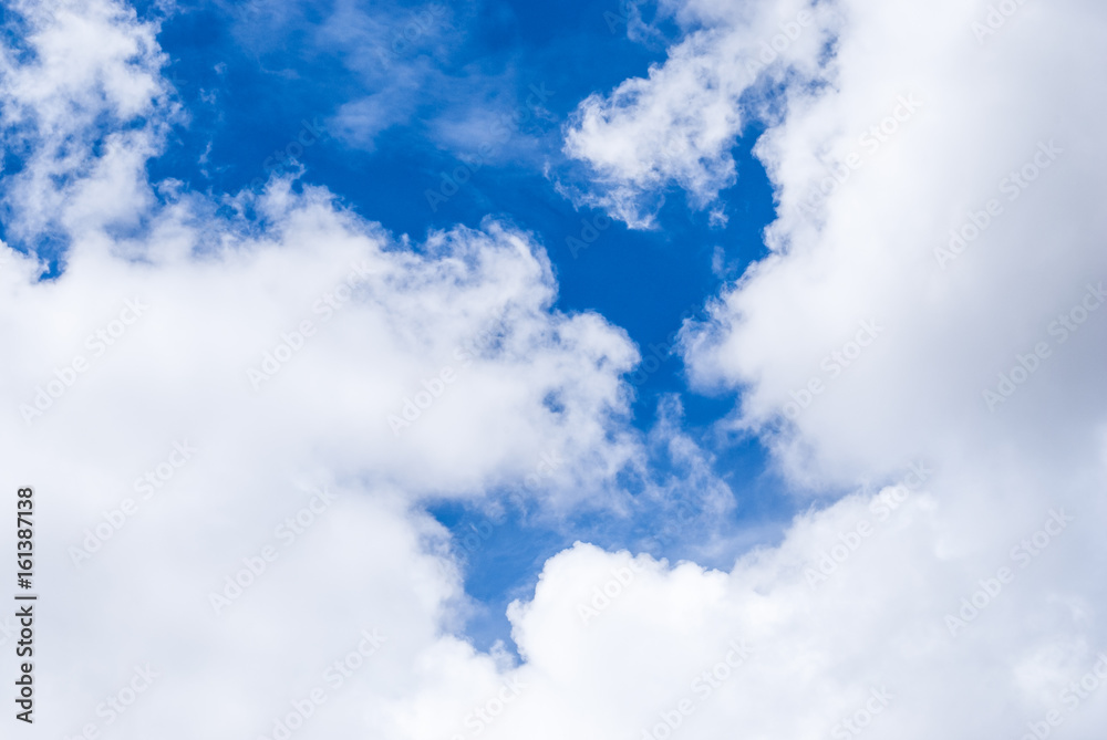 Blue Sky with Cloud Background/ Texture Stock Photo | Adobe Stock