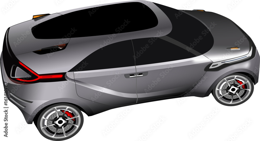 Autonomous Vehicles: fully editable vector illustration of an ...
