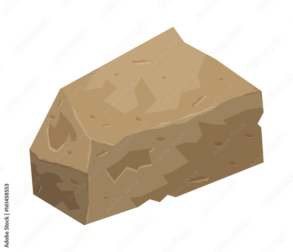 cartoon rock vector symbol icon design. Stock Vector | Adobe Stock