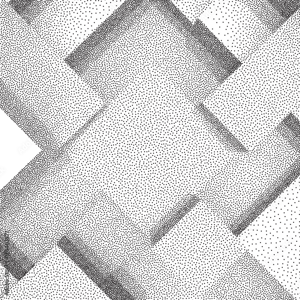 Pointillism Black And White