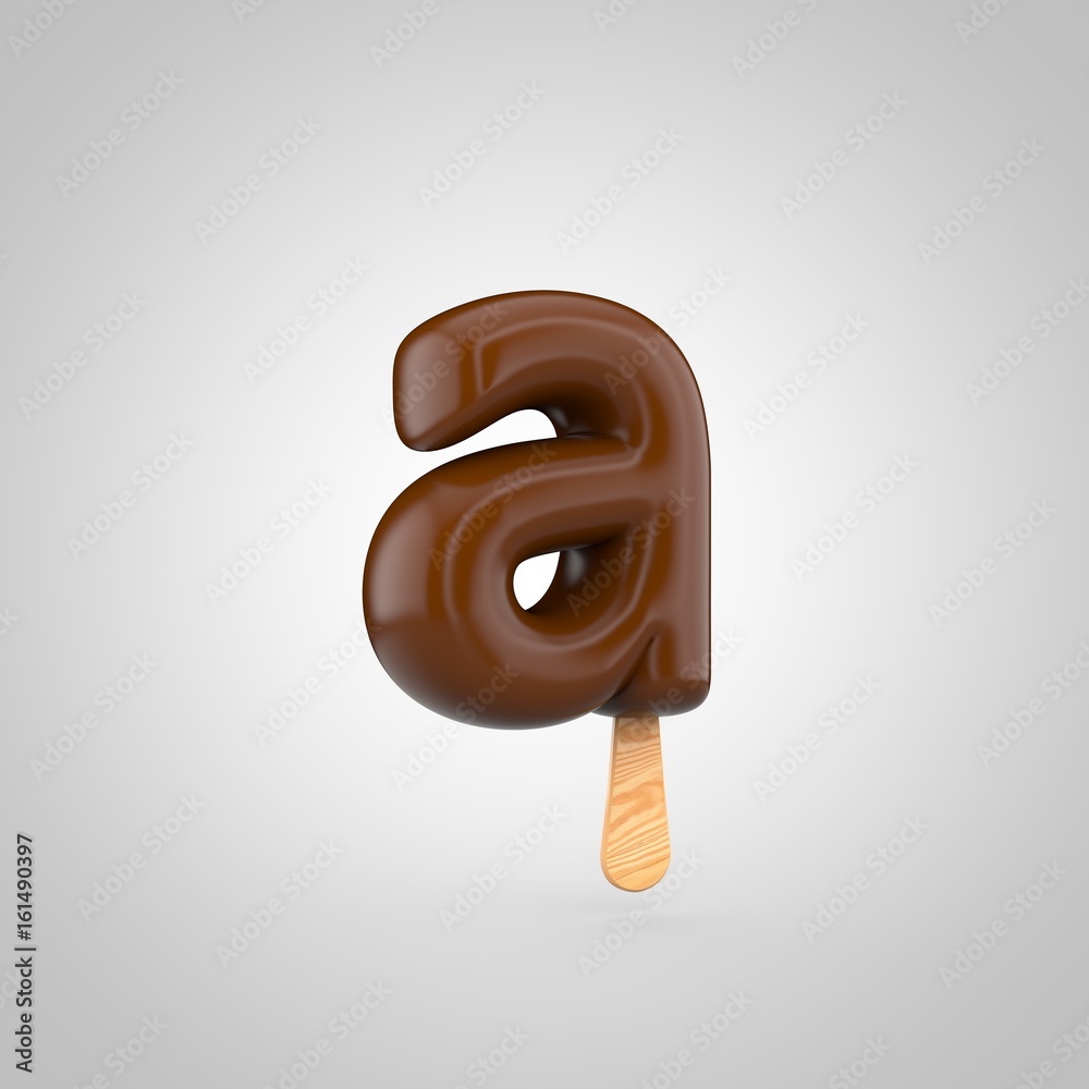 Ice cream letter A lowercase isolated on white background Stock ...