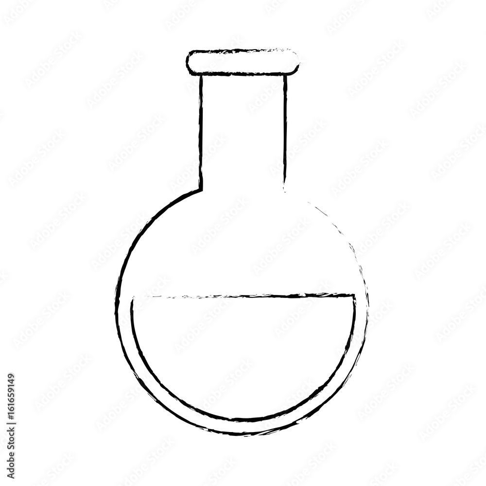 beaker chemistry laboratory vector illustration graphic design Stock ...