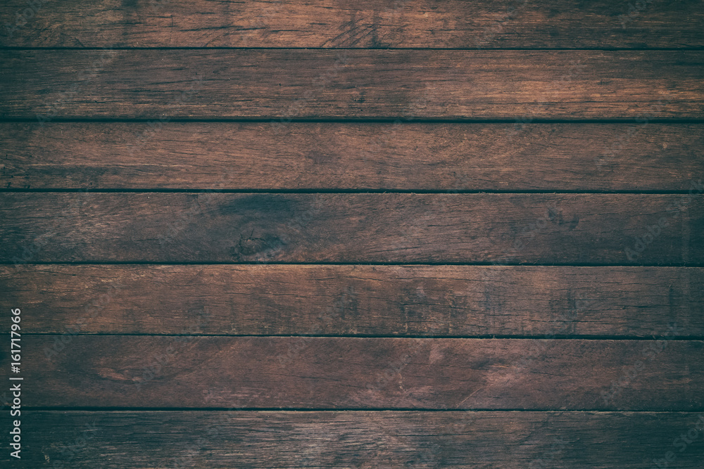 Vintage surface wood table and rustic grain texture background. Close ...