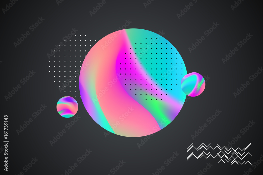 Marble trendy illustration backgrounds, placards with abstract liquid ...