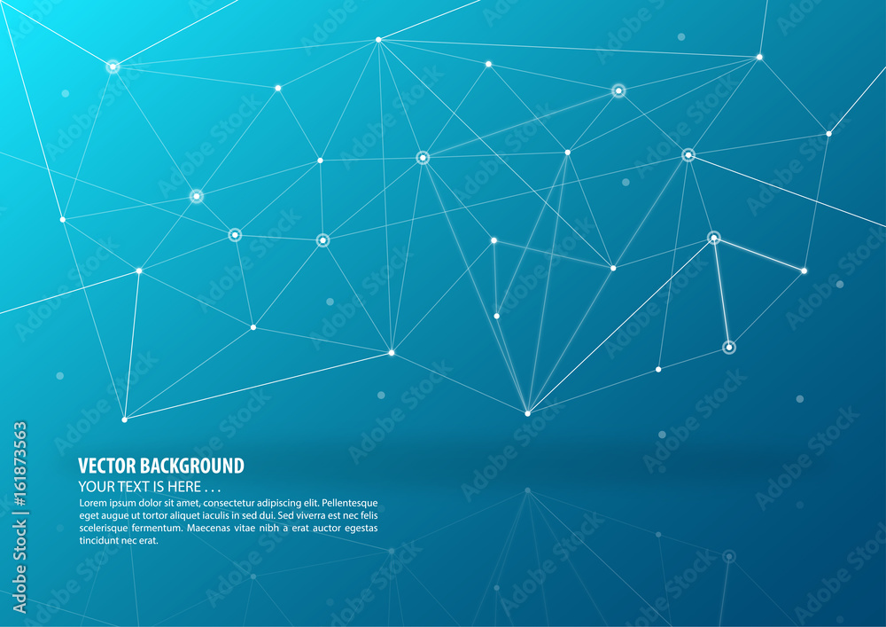 Abstract connecting theme background Stock Vector | Adobe Stock