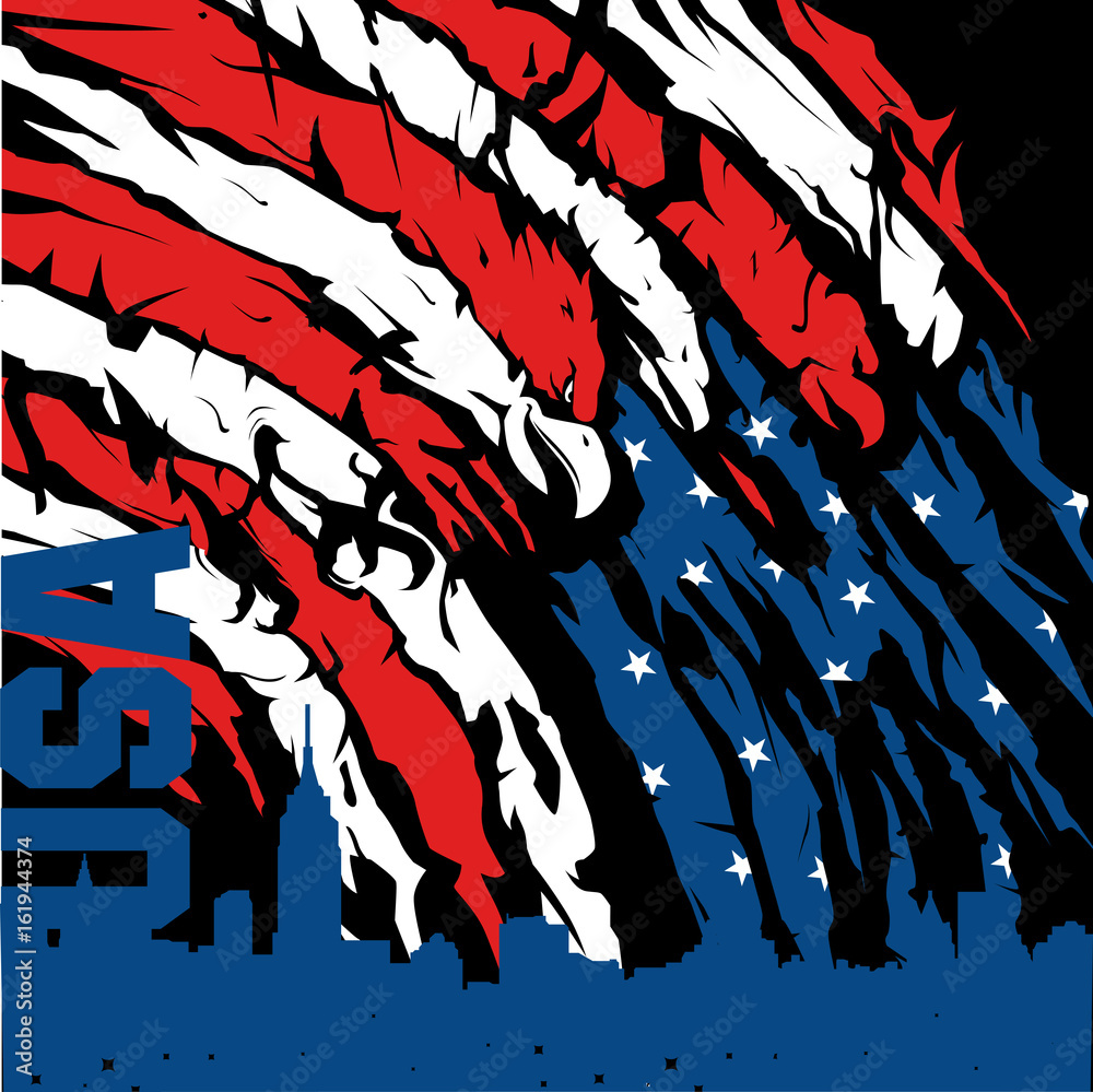 American flag background design graphic Stock Vector | Adobe Stock