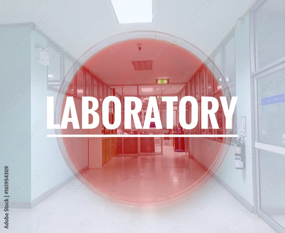 Double exposure of laboratory corridor and blood culture media plate ...