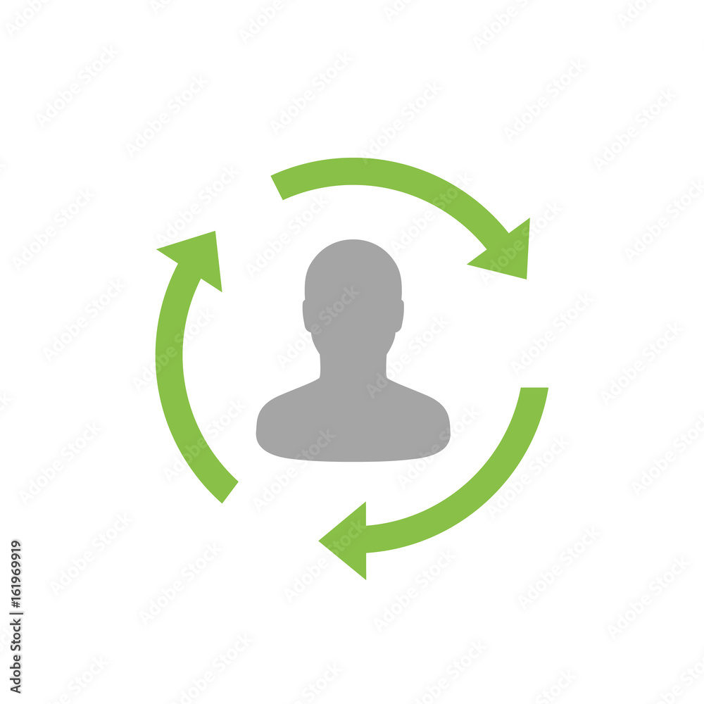 Staff rotation icon, vector pictogram Stock Vector | Adobe Stock