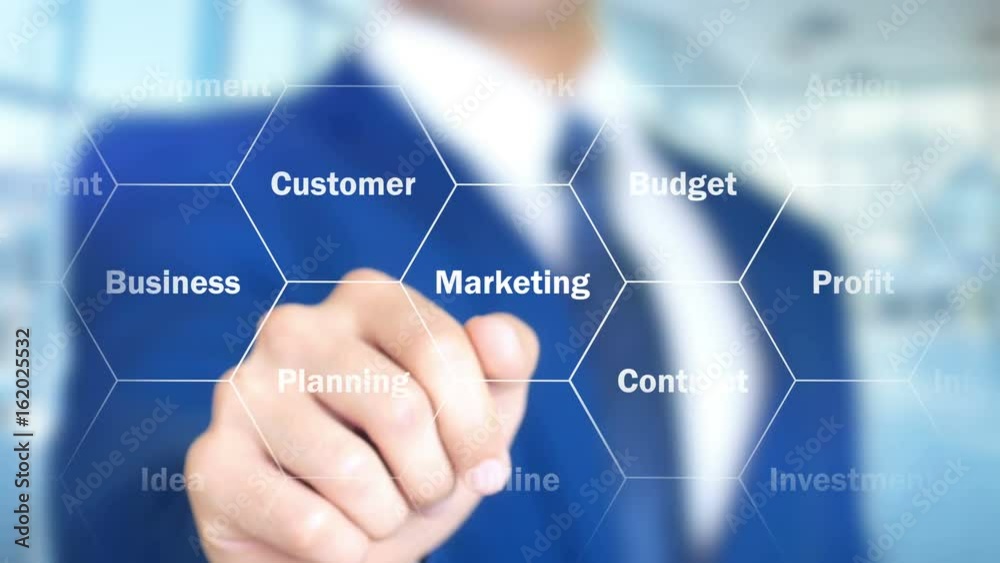 Maintenance, Man Working on Holographic Interface, Visual Screen Stock ...