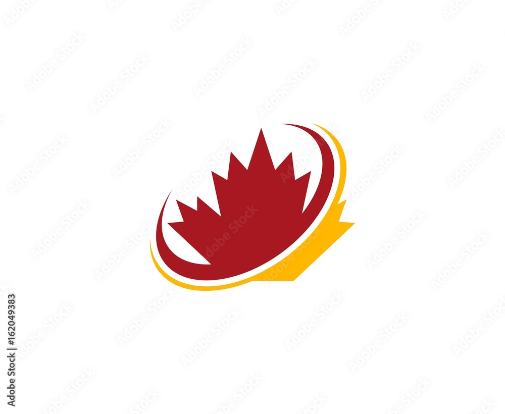 Canada leaf logo Stock Vector | Adobe Stock