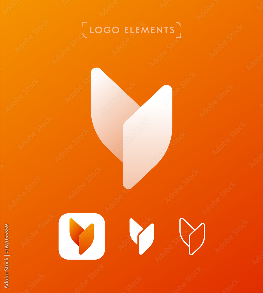 Abstract letter Y logo design. Simple application icon Stock Vector ...