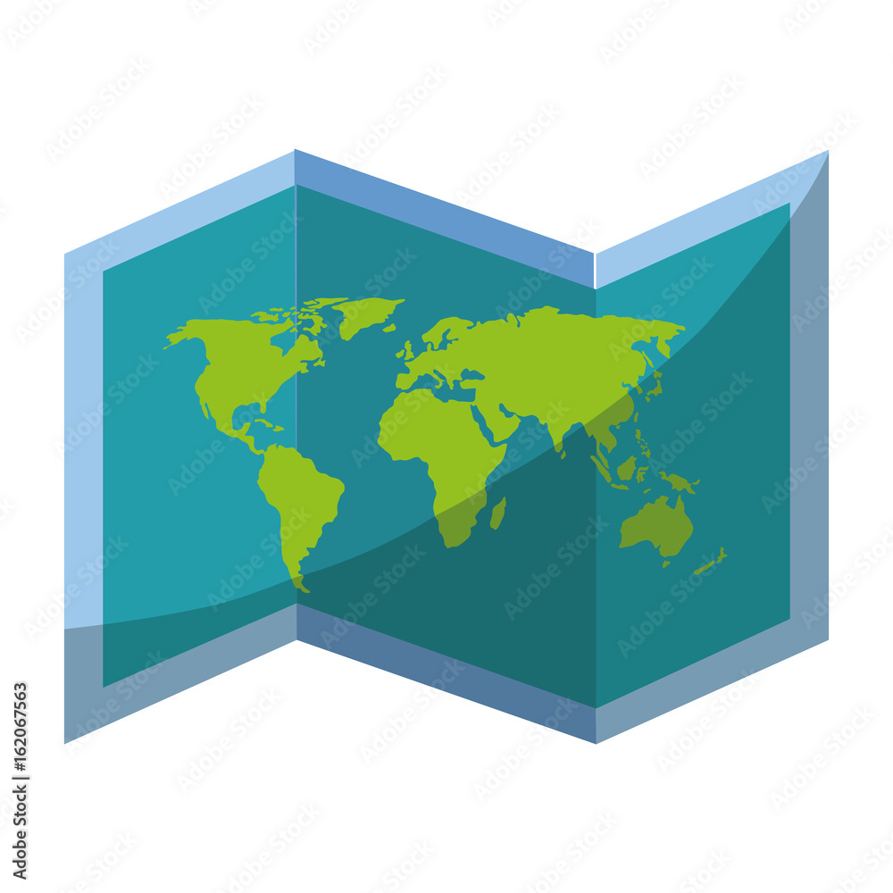 world map icon over white background vector illustration Stock Vector ...