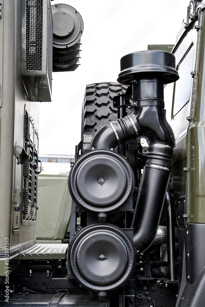 Air intake detail in a Russian military vehicle Stock Photo | Adobe Stock