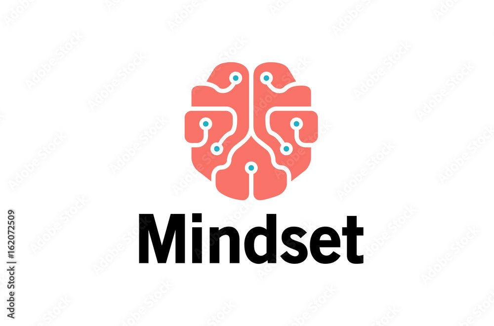 Mindset Logo Design Illustration Stock Vector | Adobe Stock