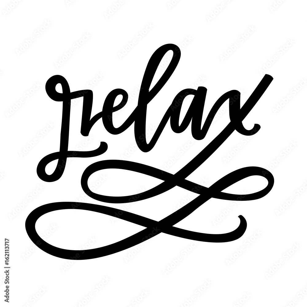Relax Stock Vector | Adobe Stock