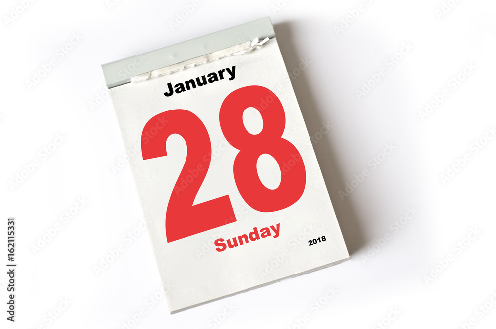 28. January 2018 Stock Photo | Adobe Stock